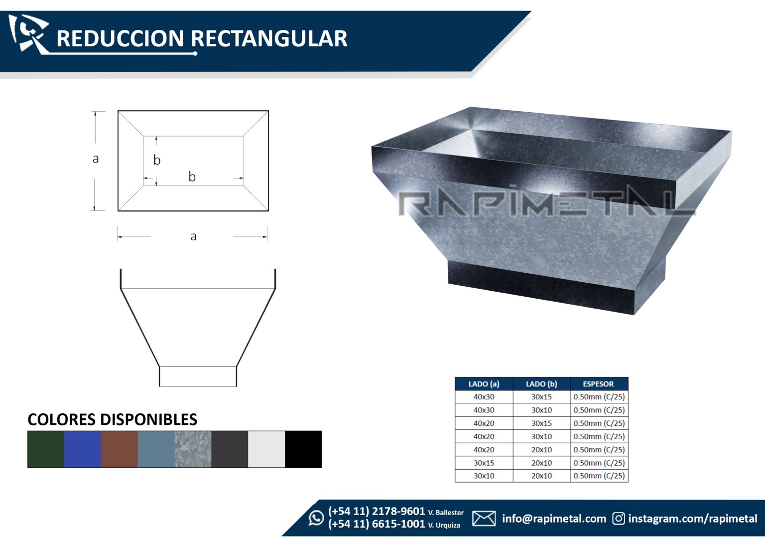 Reducciones – RAPIMETAL
